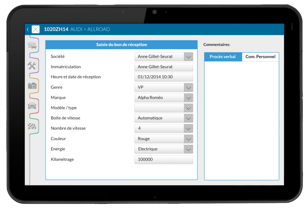 iCar - Application mobile parc de véhicule - 3pi